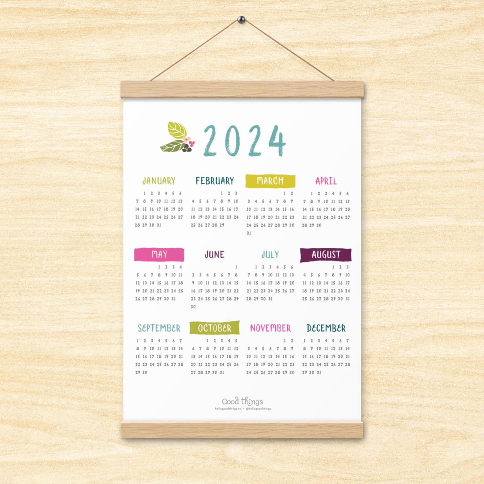Calendars – Good Things